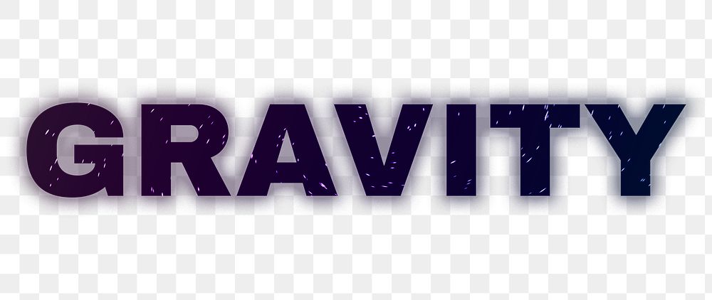 Gravity png bold font text | Free PNG Sticker - rawpixel