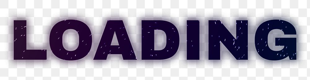 Transparent png loading neon text | Free PNG Sticker - rawpixel
