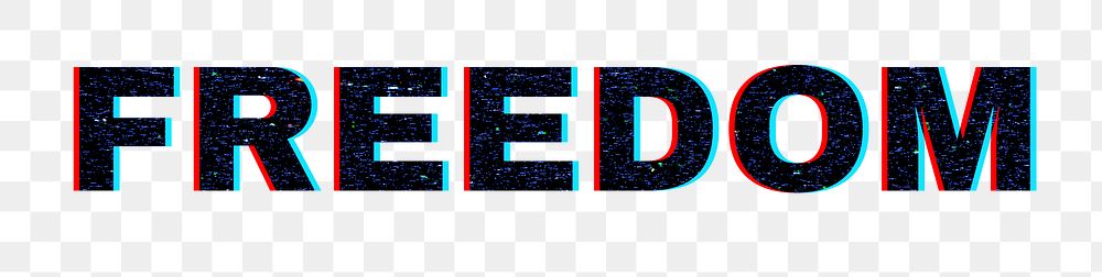 Bold font freedom png neon | Free PNG Sticker - rawpixel