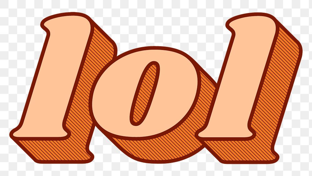 LOL text png retro shadow | Free PNG Sticker - rawpixel