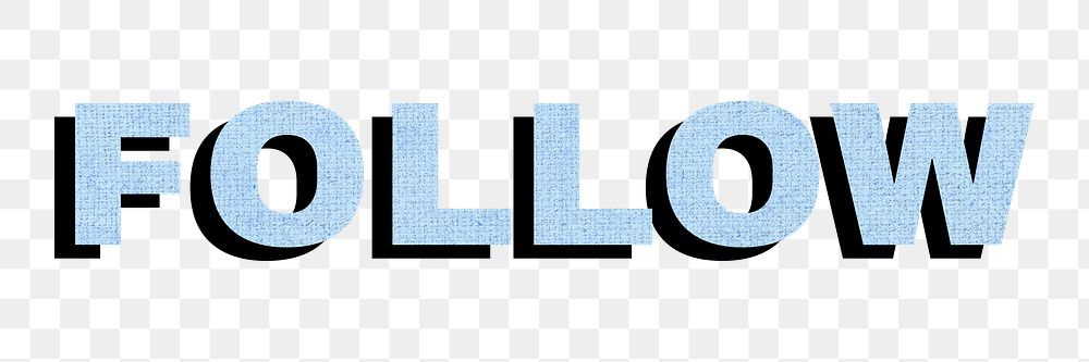 Follow sticker png textile texture | Free PNG Sticker - rawpixel