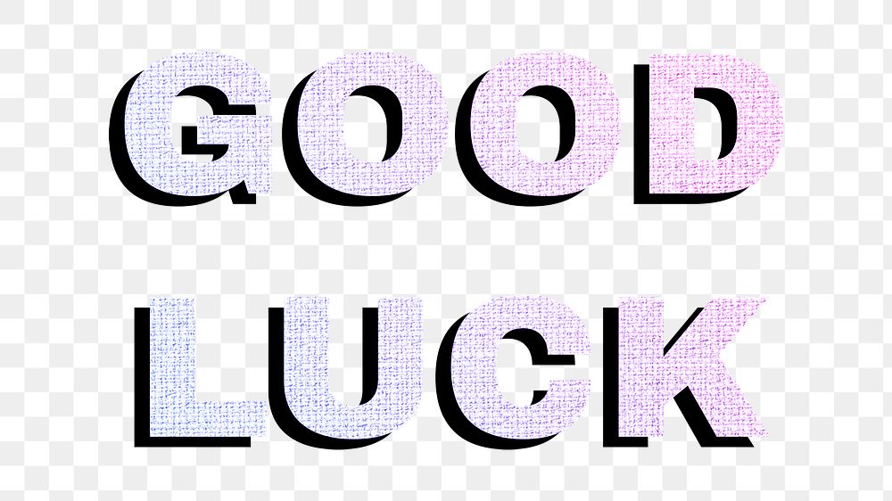 Good luck png word sticker | Free PNG Sticker - rawpixel