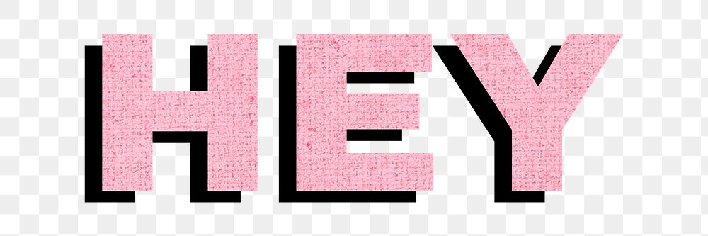 Hey greeting word png typography | Free PNG Sticker - rawpixel