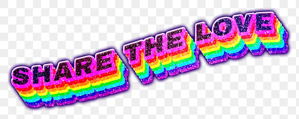Share the love png text | Free PNG Sticker - rawpixel