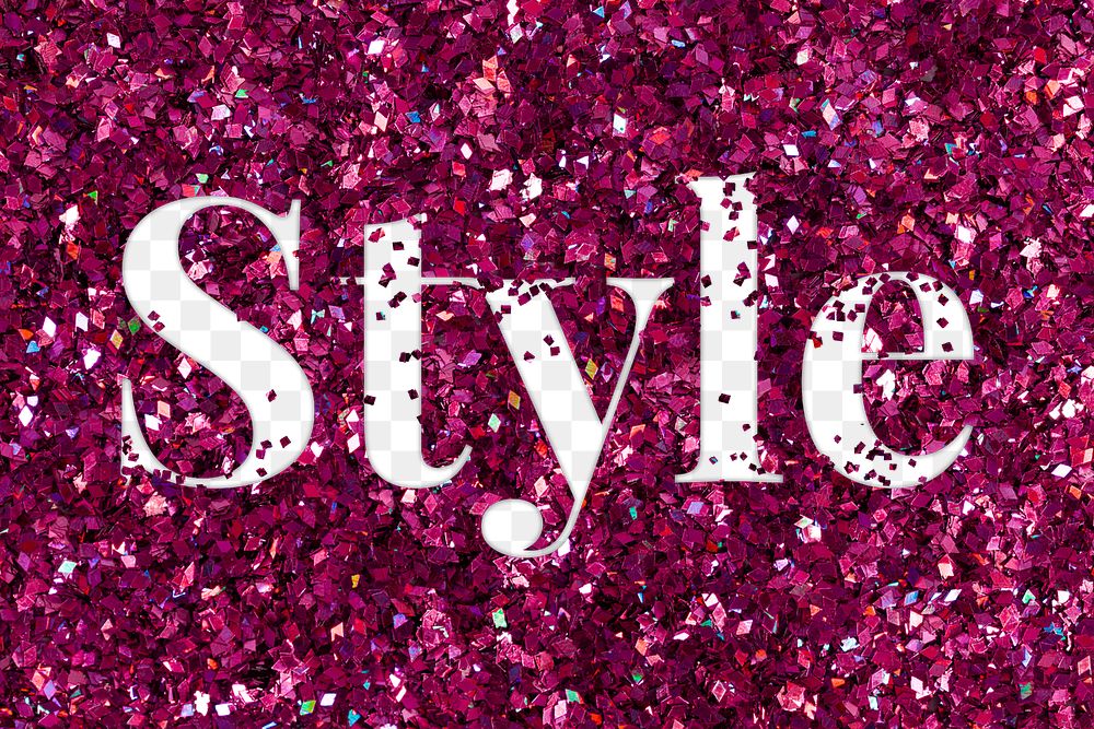 Style glittery pink png typography | Free PNG - rawpixel