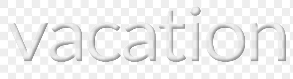 Vacation embossed font png text | Free PNG Sticker - rawpixel
