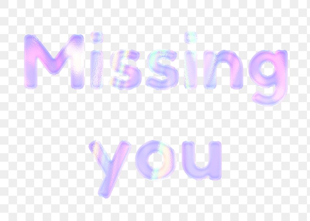 Shiny missing you png sticker | Free PNG Sticker - rawpixel