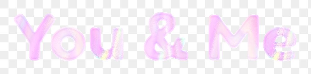 Pink you & me png | Free PNG Sticker - rawpixel