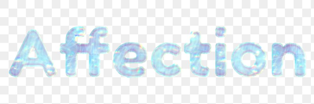 Shiny affection word png sticker | Free PNG Sticker - rawpixel