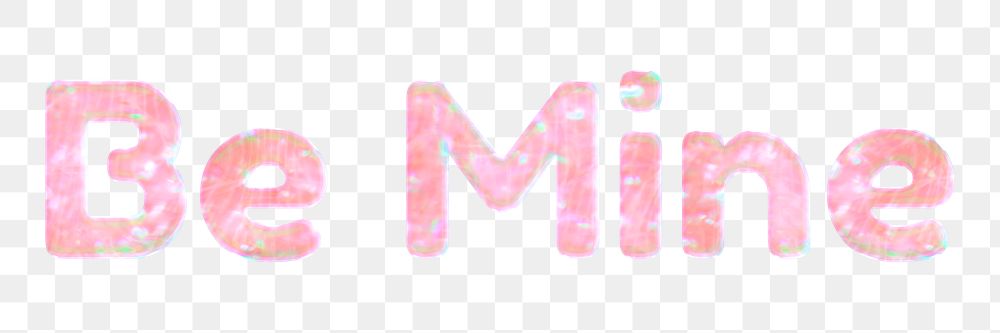 Be mine png word art | Free PNG Sticker - rawpixel