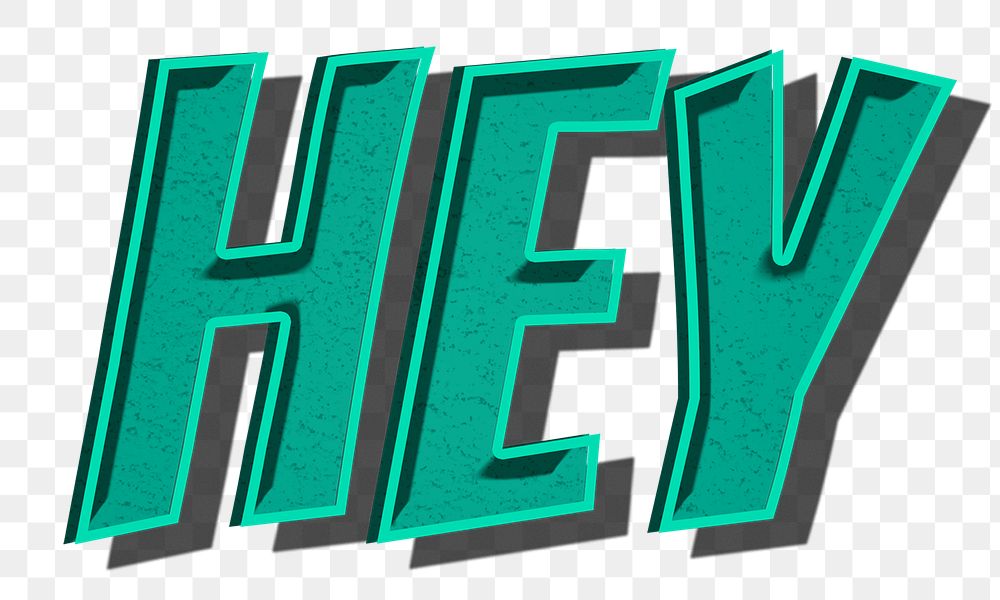 Hey comic retro style png | Premium PNG - rawpixel