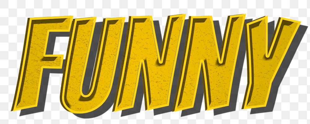 Funny png cartoon word sticker | Free PNG Sticker - rawpixel