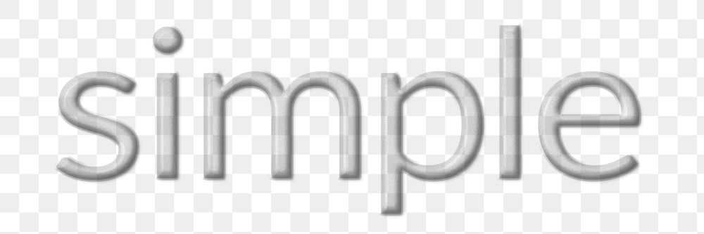 Simple emboss text png typography | Free PNG Sticker - rawpixel
