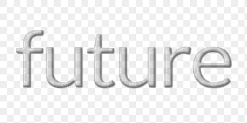 Future emboss text png typography | Free PNG Sticker - rawpixel