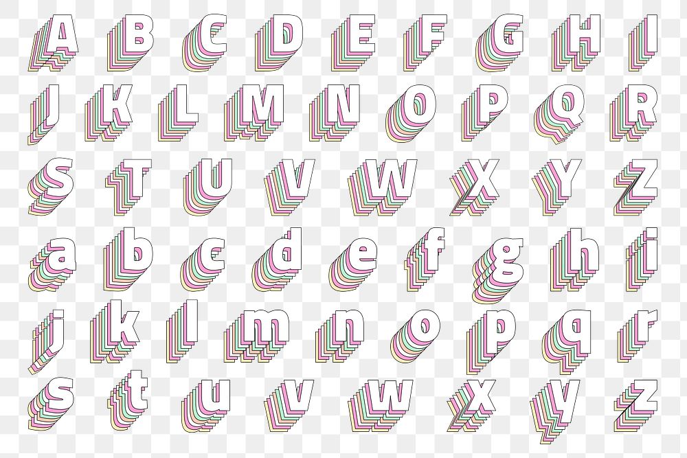 Alphabet PNG Images | Free PNG Vector Graphics, Texts, Effects ...