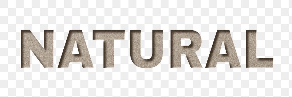 Natural word png paper cut | Free PNG Sticker - rawpixel