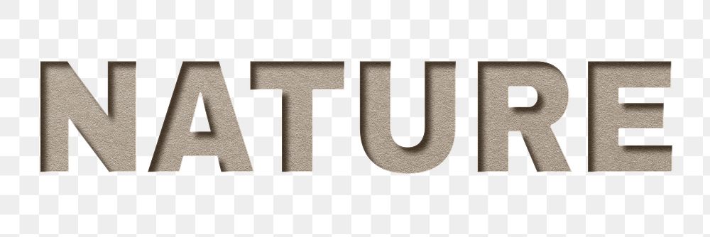 Nature word png clipart paper | Free PNG Sticker - rawpixel