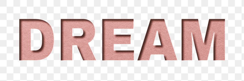 Dream word png paper cut | Free PNG Sticker - rawpixel