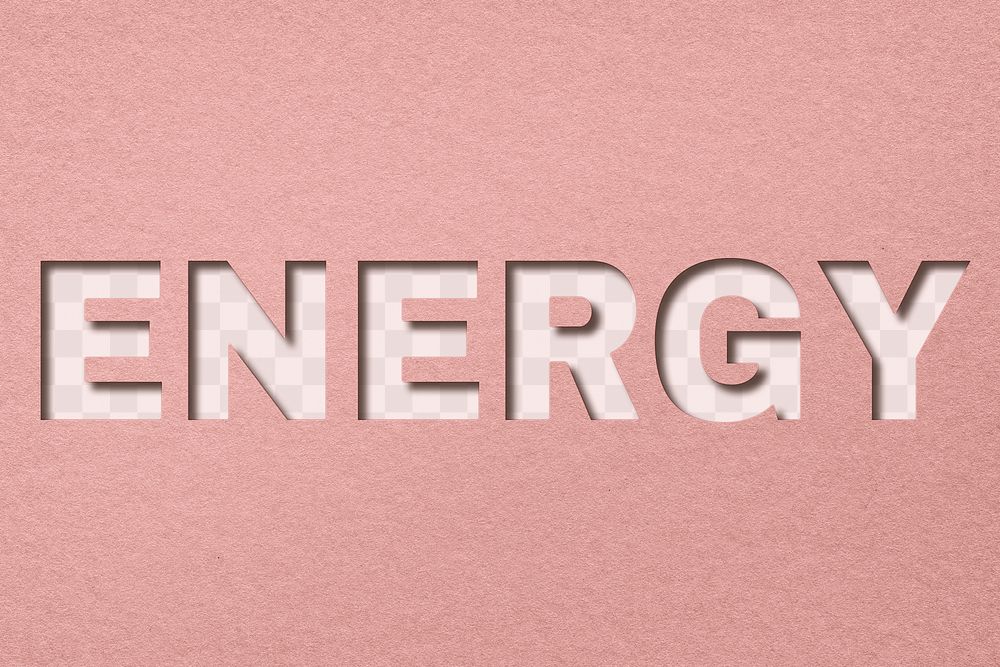 Energy word png clipart paper | Free PNG - rawpixel