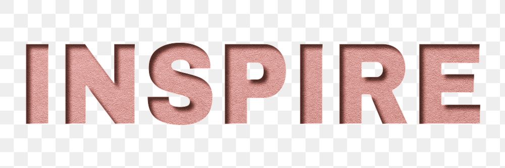 Inspire word png clipart paper | Free PNG Sticker - rawpixel