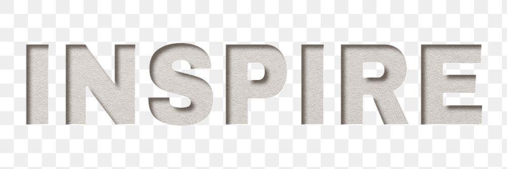 Inspire word png clipart paper | Free PNG Sticker - rawpixel