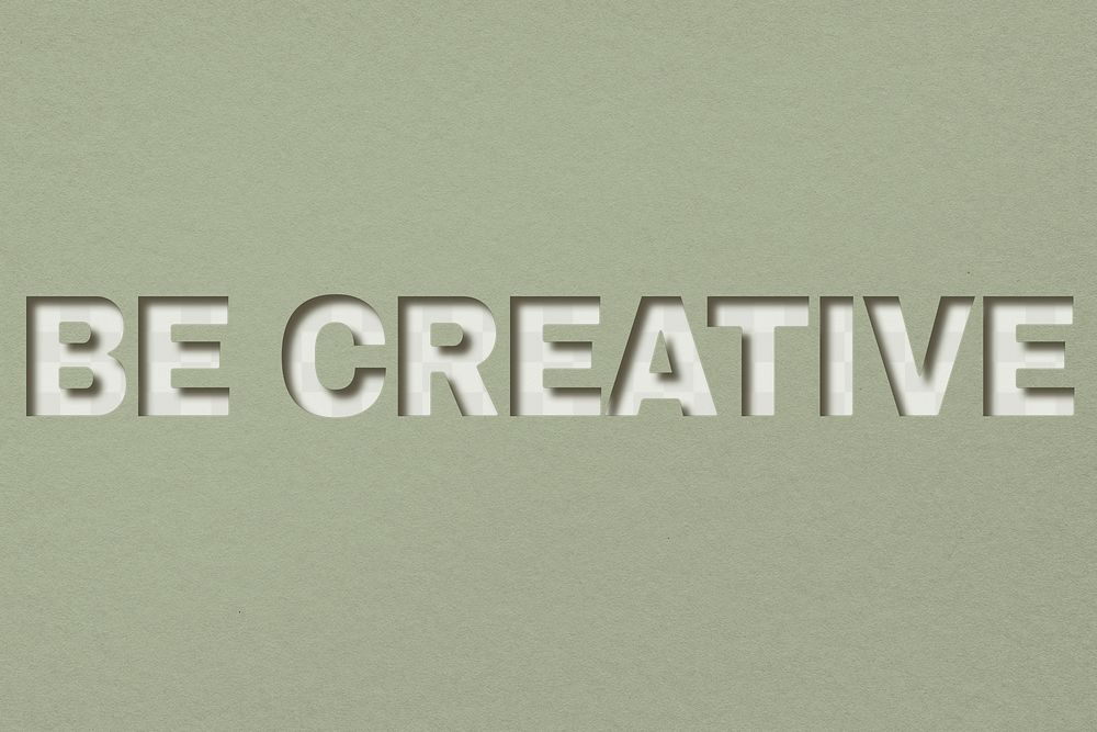 Png word be creative bold | Free PNG - rawpixel