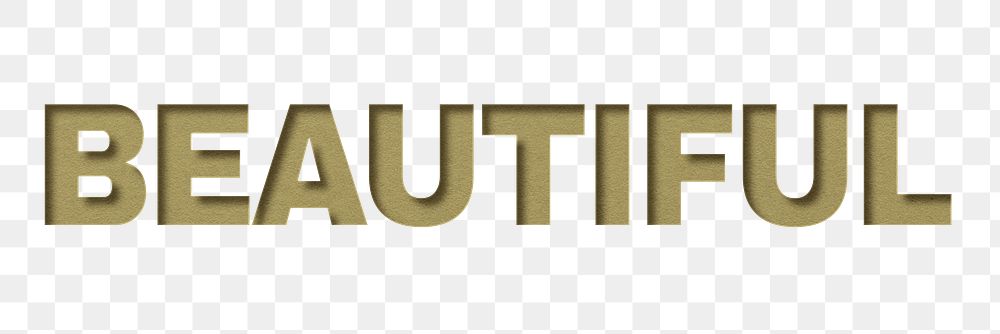 Png word beautiful bold font | Free PNG Sticker - rawpixel