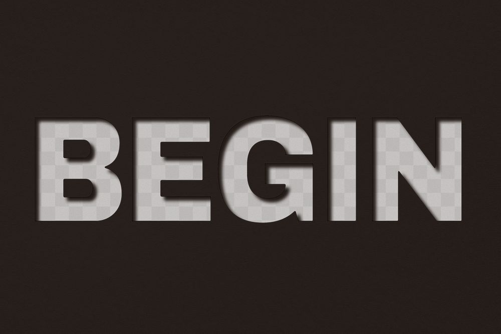 Png word begin bold font | Free PNG - rawpixel