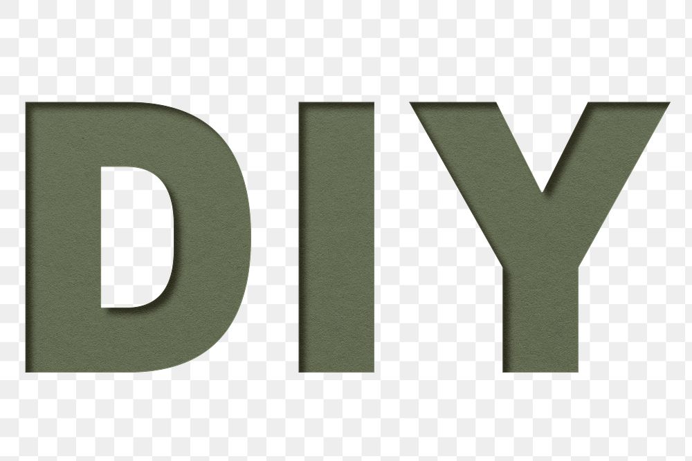 Png word DIY paper cut | Free PNG Sticker - rawpixel