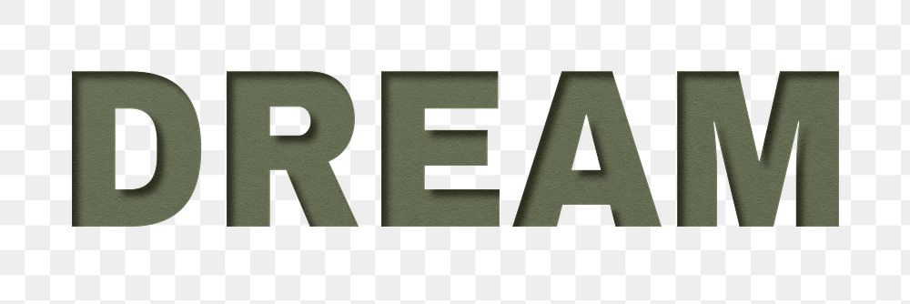Png word dream paper cut | Free PNG Sticker - rawpixel