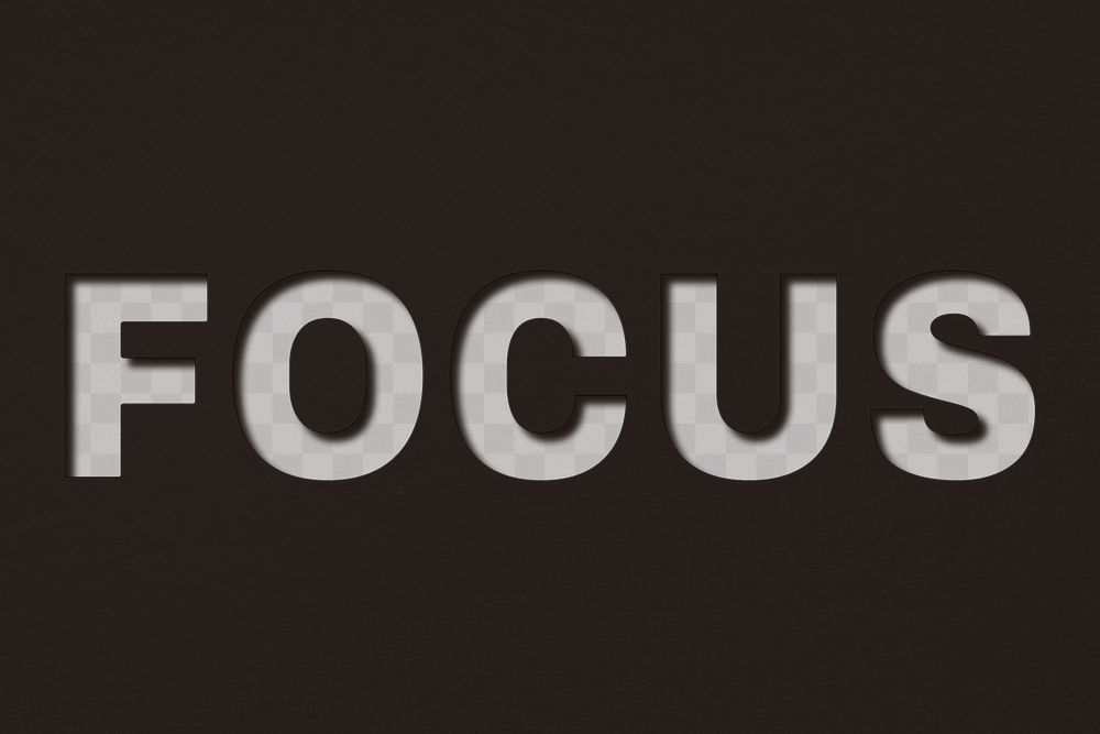 Png word focus bold font | Free PNG - rawpixel