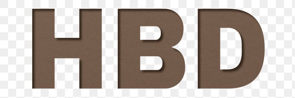 Png text HBD typeface paper | Free PNG Sticker - rawpixel