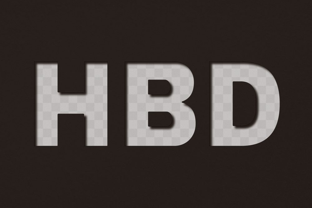 Png word HBD bold font | Free PNG - rawpixel