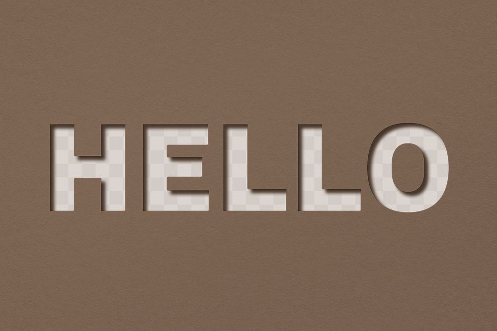 Png word hello bold font | Free PNG - rawpixel