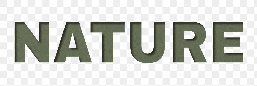 Png word nature paper cut | Free PNG Sticker - rawpixel