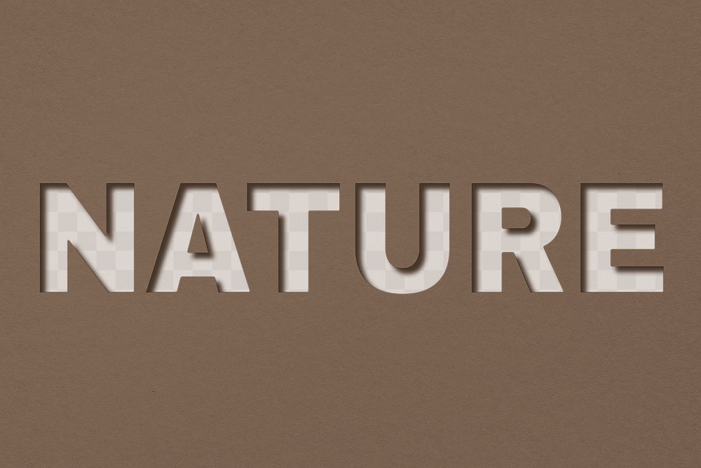 Png word nature bold font | Free PNG - rawpixel
