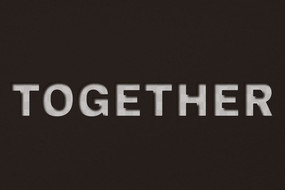 Png word together bold font | Free PNG - rawpixel