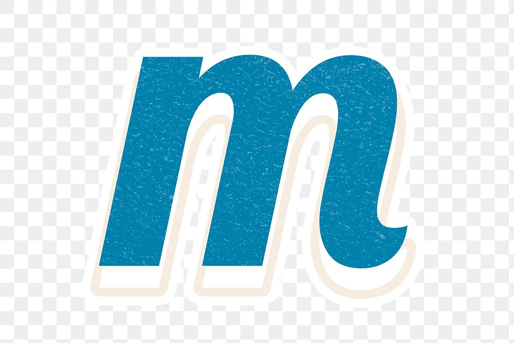 Png retro letter m bold | Free PNG Sticker - rawpixel