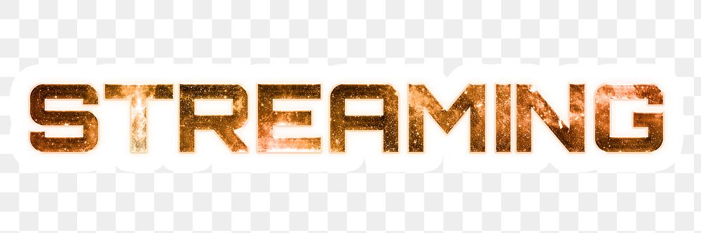 STREAMING sticker png typography word | Free PNG Sticker - rawpixel