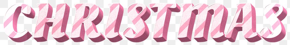 Png christmas word pink striped | Free PNG Sticker - rawpixel