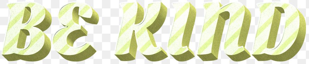 Png be kind word striped | Free PNG Sticker - rawpixel
