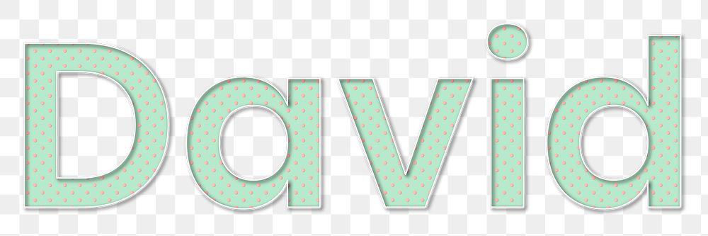 David png male name typography | Free PNG Sticker - rawpixel