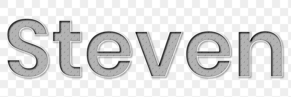 Steven male name typography png | Free PNG Sticker - rawpixel