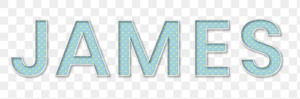 Png male name JAMES typography | Free PNG Sticker - rawpixel