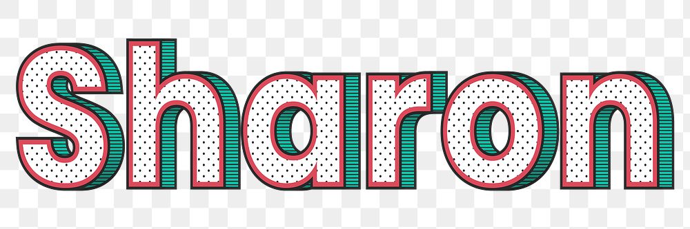 Sharon name png lettering font | Free PNG Sticker - rawpixel