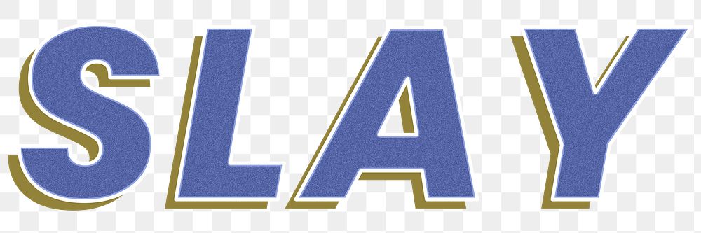 Slay text png italic font | Free PNG Sticker - rawpixel