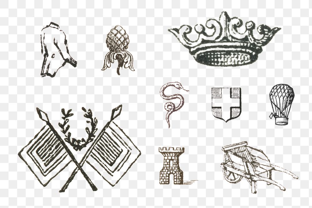 Vintage png engraving icon hand | Free PNG - rawpixel