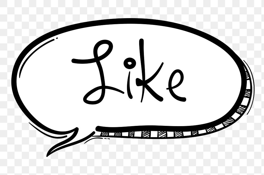 Png like word cloud cartoon | Free PNG Sticker - rawpixel