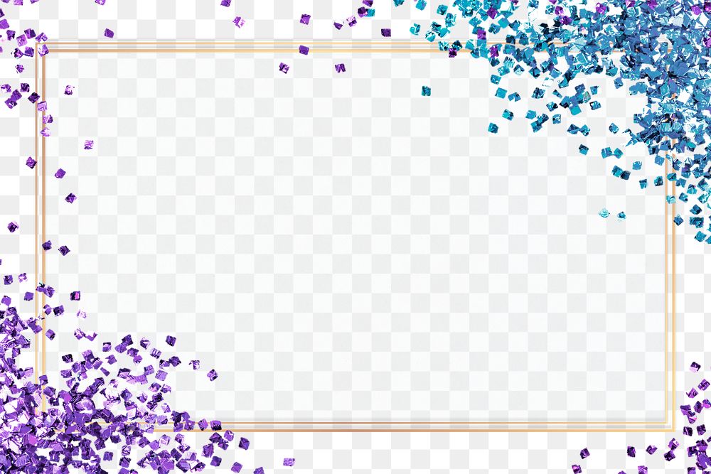 Glitter frame png gradient sparkly | Free PNG - rawpixel