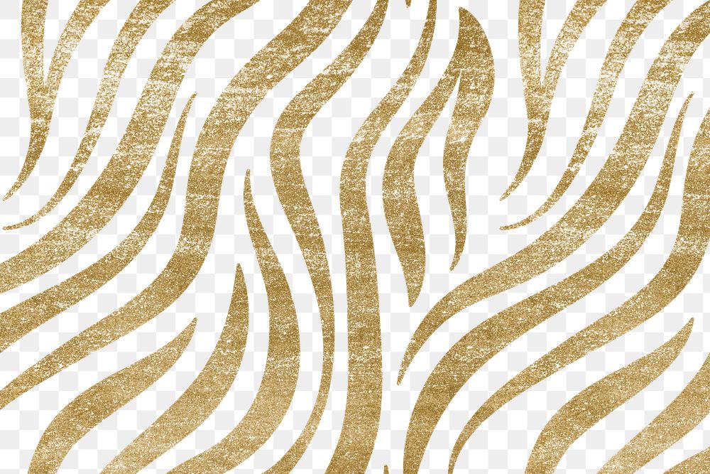 Gold png pattern, zebra, transparent | Premium PNG - rawpixel